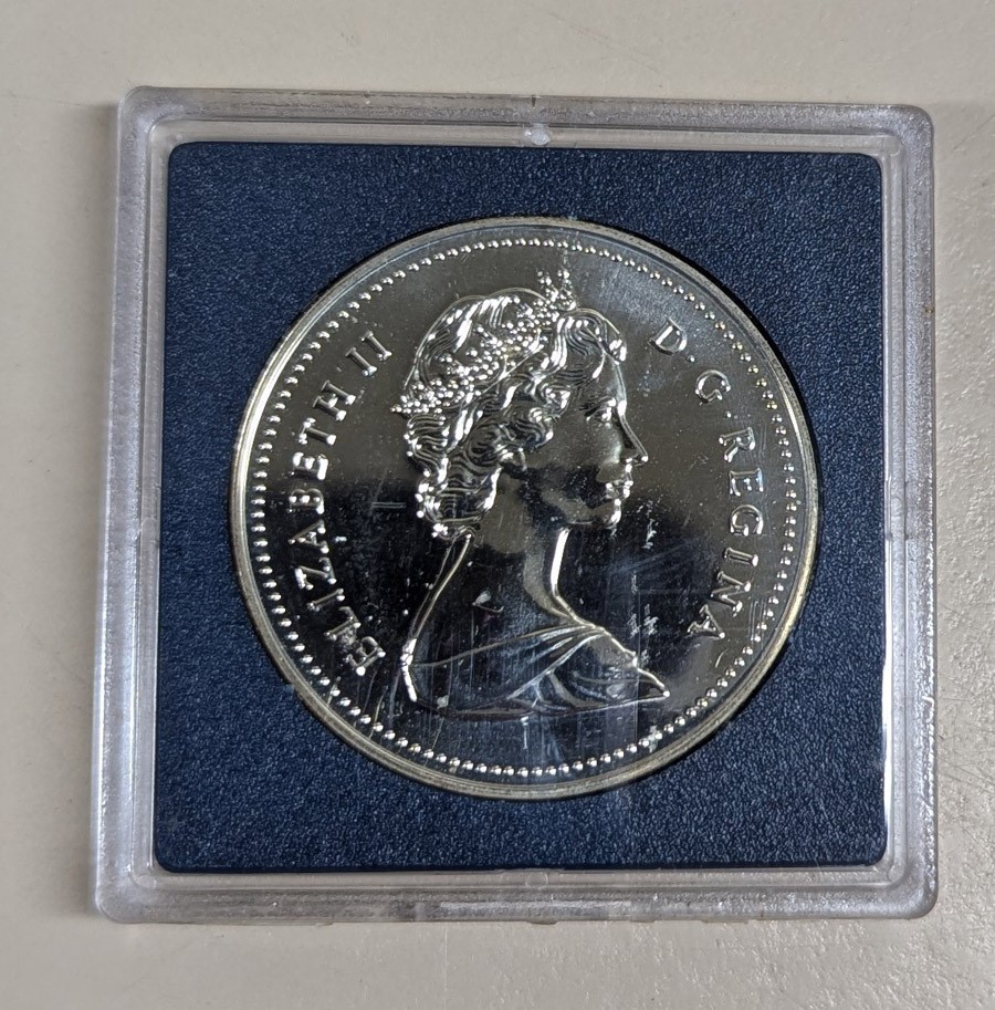Canada: 1987 QEII $1 Proof-Like Silver, 400th Anniversary Discovery ...