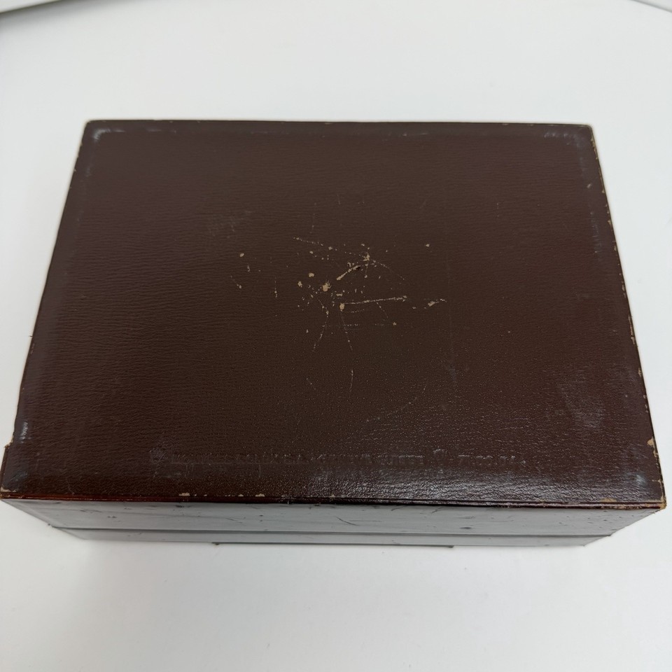 Genuine Rolex Vintage Brown Leather Mens President Box 1803 18038 18238 ...