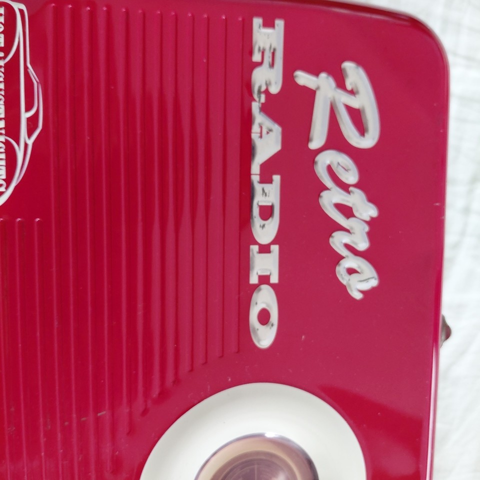 Vintage Retro Radio Red Collectible Tin Lunch Box. Hot August Nights | eBay