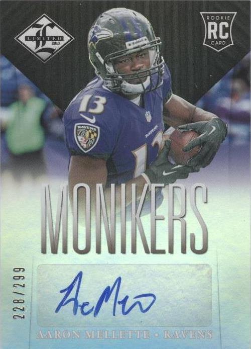 2013 Panini Limited - Phenoms Aaron Mellette #152 Monikers Silver /299 ...