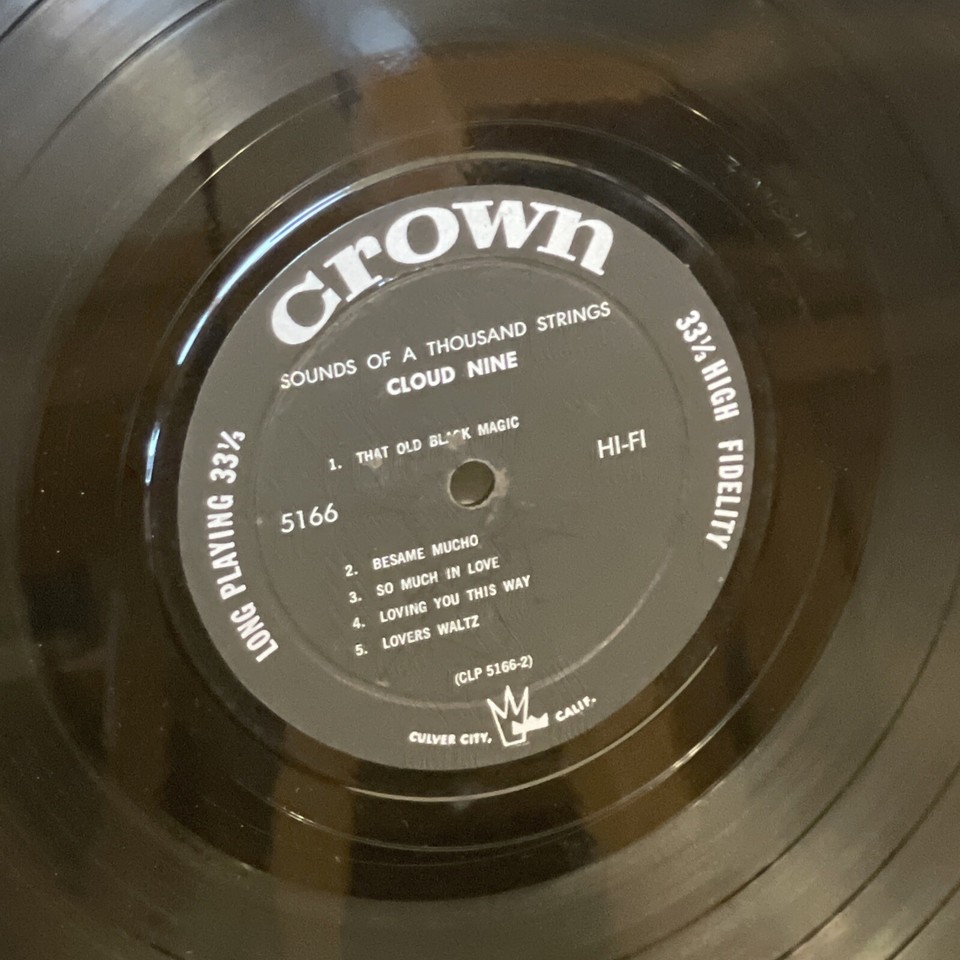 Sounds Of A Thousand Strings Cloud Nine (Vinyl, 1960) Crown CLP 5166 VG ...