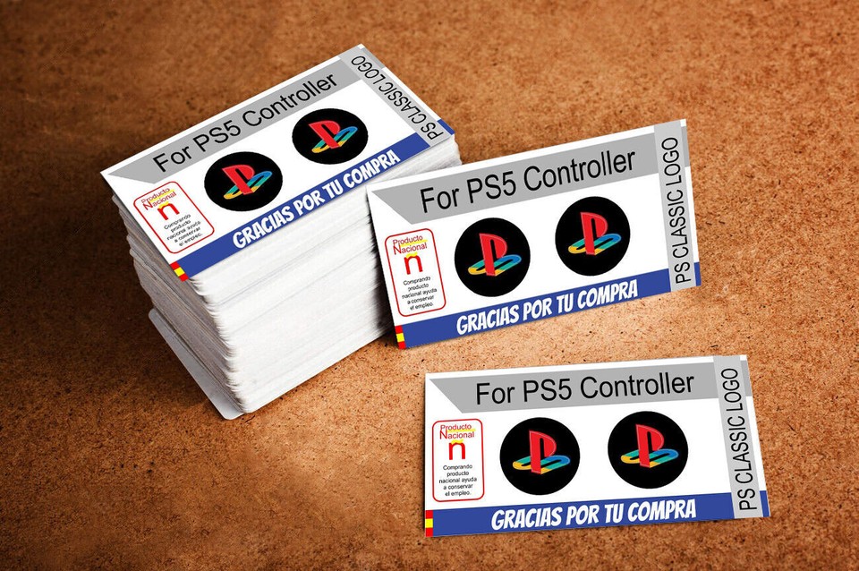 Vinyls PS5 Pad Logotipo Stickers for Controller PS Classic Buttons ...