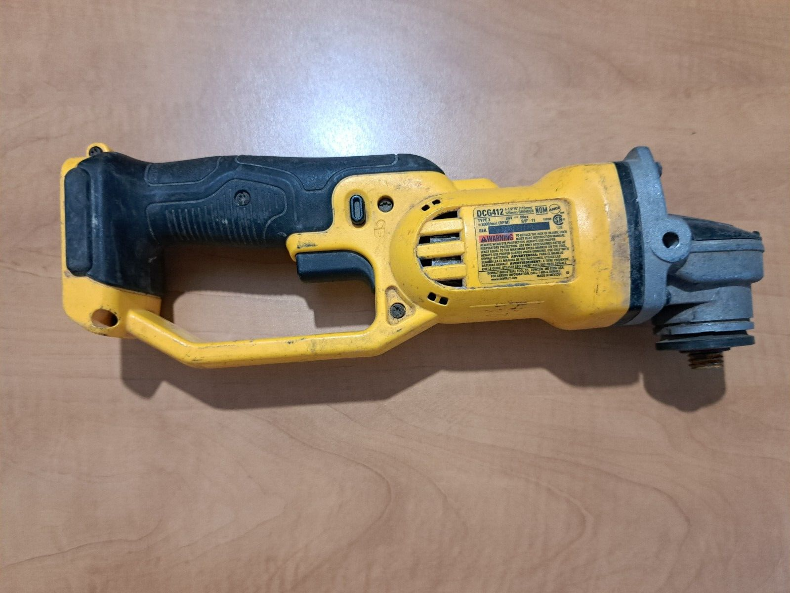 DEWALT DCG412B 20V 4 1/2" / 5" Cordless Angle Grinder (Tool Only ...