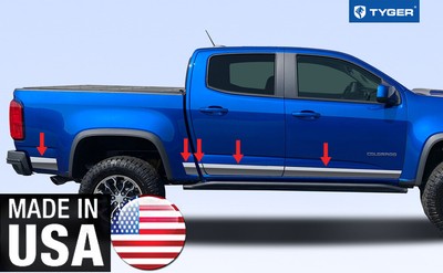 Chrome Rocker Panel Trim 3 to 4.75" Wide for 15-20 Chevy Colorado ...