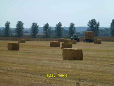 Photo 6x4 Carting straw near Little Common Farm Sawtry c2013 | eBay UK