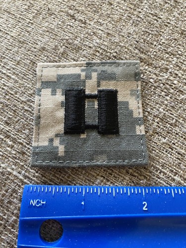 US Army Captain CPT O-3 Rank ACU Hook / Loop Pattern Military Patch ...