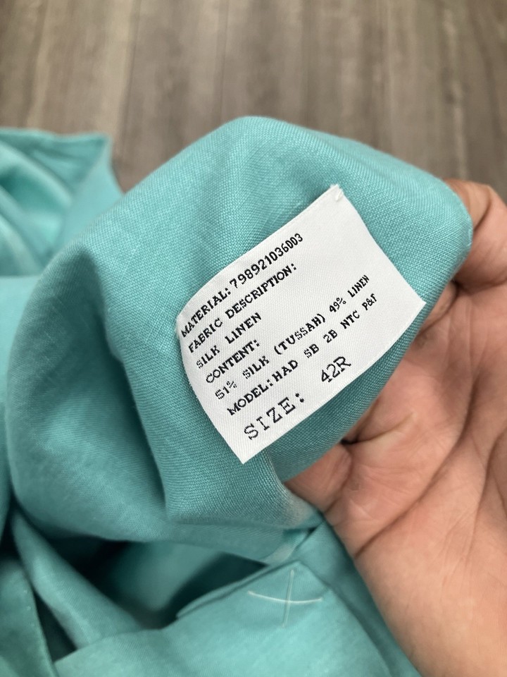 Ralph Lauren Purple Label Kent Silk-Linen Single Breasted Jacket Size ...