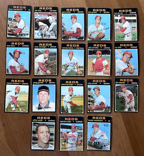 1971 Topps Lot (18) CINCINNATI REDS EX - NMT | eBay