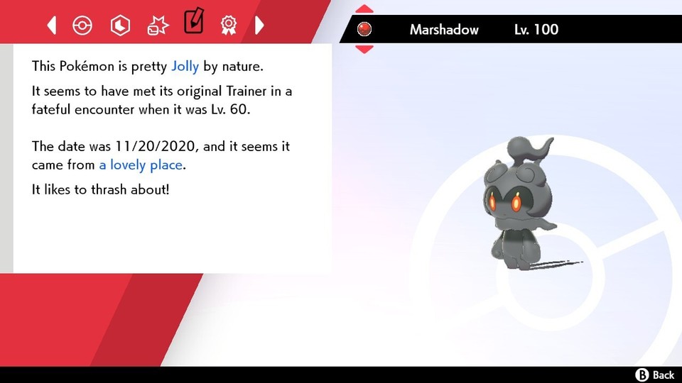 Shiny 2020 Event Marshadow For Pokemon Sword & Shield | eBay