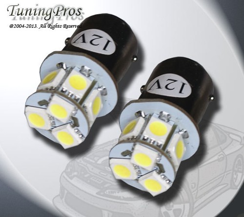 2pcs of 1157 LED Stop Light 9 SMD White Light Bulbs One Pair 2397 2357 ...