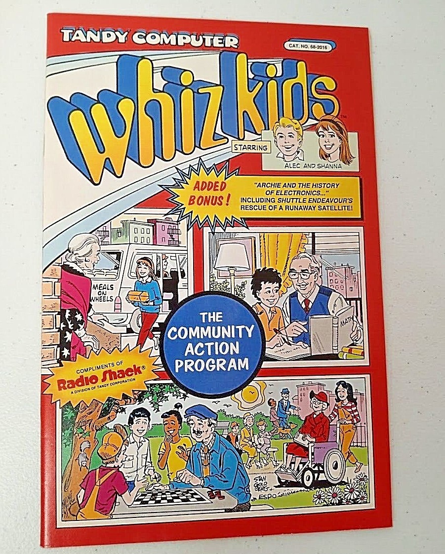 WHIZ KIDS Community Action Program Comic 1992 Vintage Radio Shack Tandy ...