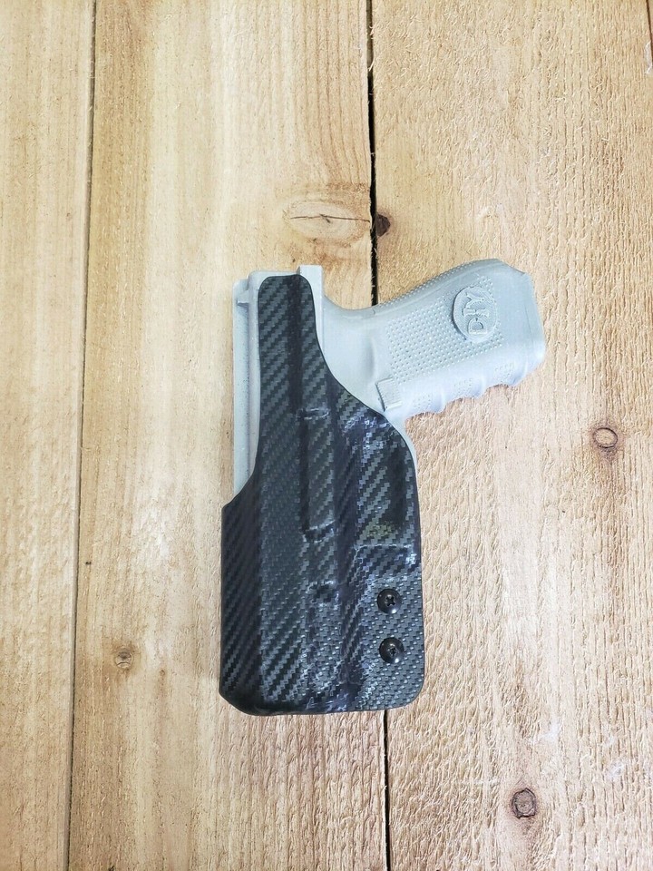 Fits Glock 19, 23, 32 Red Dot RMR Ready Carbon Black Kydex IWB holster ...