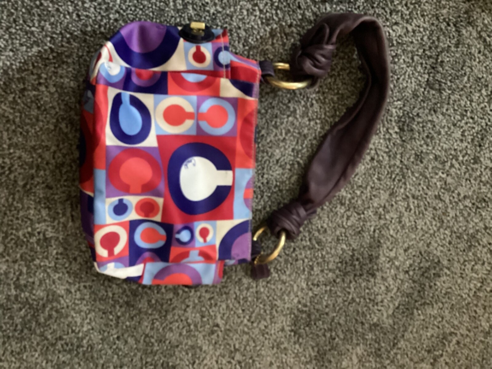 COACH Satin Scarf Print Limited Edition Bag - Gem