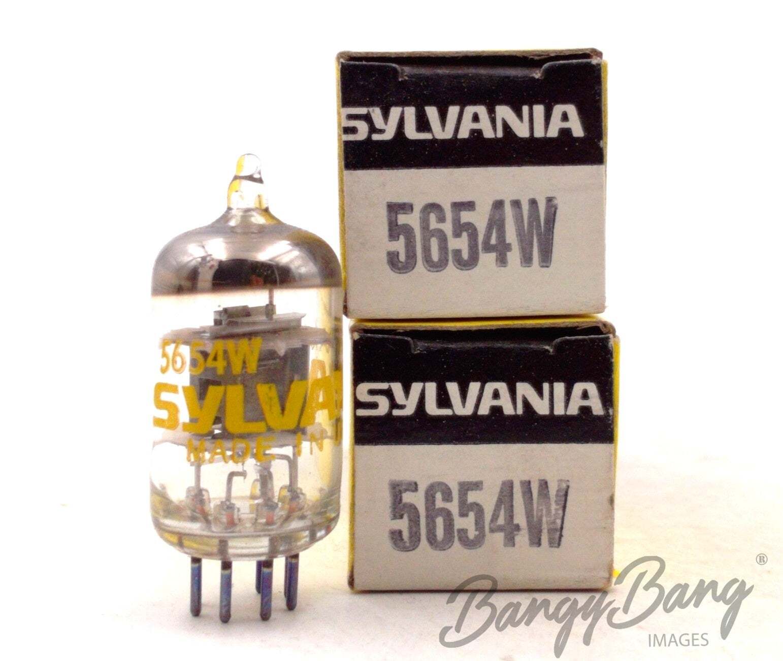 2 Sylvania 5654W/6AK5W Pentode Video/Audio Amplifier Valve- BangyBang ...