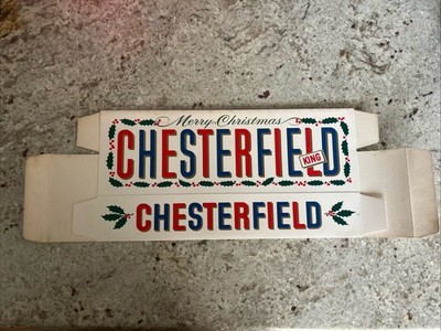 Chesterfield Cigarettes Empty Carton Merry Christmas Vintage Held 10 ...