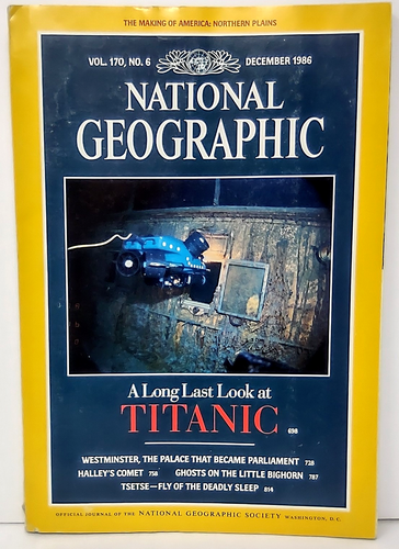 National Geographic Magazine Vol 170 No 6 December 1896 Titanic No Map ...