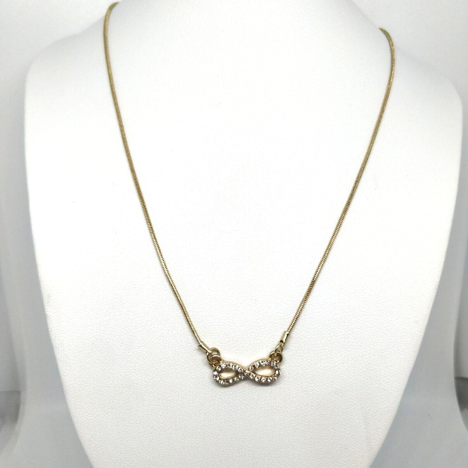 RJ Graziano-CN Infinity Symbol Crystal Necklace Gold … - Gem