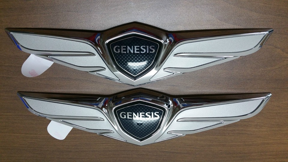 2017+ Hyundai Genesis G80 Hood Trunk Wing 3.8 Letter Emblem Badge For ...