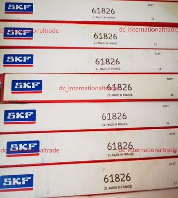 New SKF 61826 Single Row Deep Groove Ball Bearing 1PCS Fast Shipping | eBay