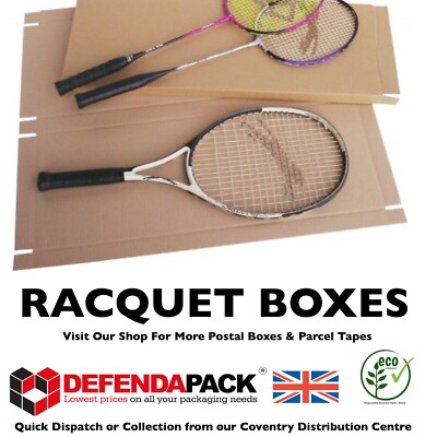Tennis Badminton Squash Racket Racquet Postal Shipping Boxes 254 x 38 x ...