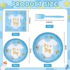 24 Sets Baby Shower Plates and Napkins Disposable Baby Shower Party ...