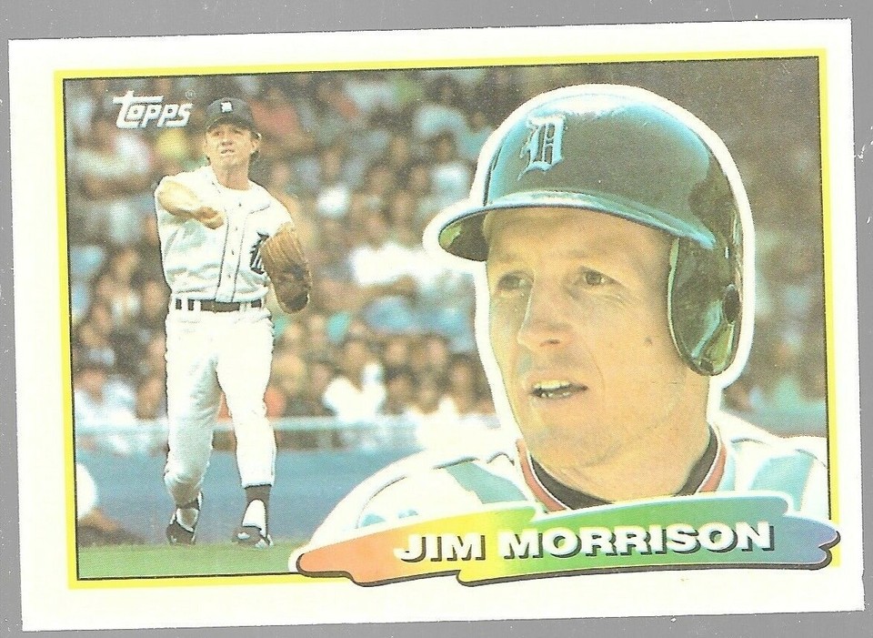 1988 Topps Big Jim Morrison 237 Detroit Tigers MLB Baseball Card ...