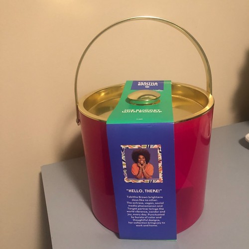 Tabitha Brown Ice Bucket With Scoop Plastic -PINK & GOLD - BRAND NEW | eBay
