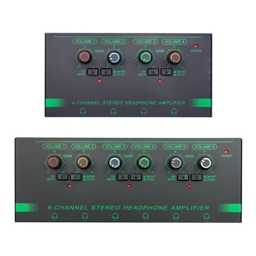 Headphone Amplifier 4 /6 Channels Stereo Amplifier,Mini Earphone ...
