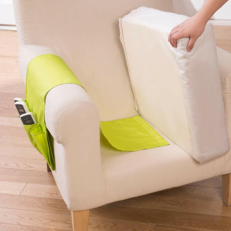 Sofa Armrest Organizer 4 Ports TV Remote Control Holder Chair Beside ...