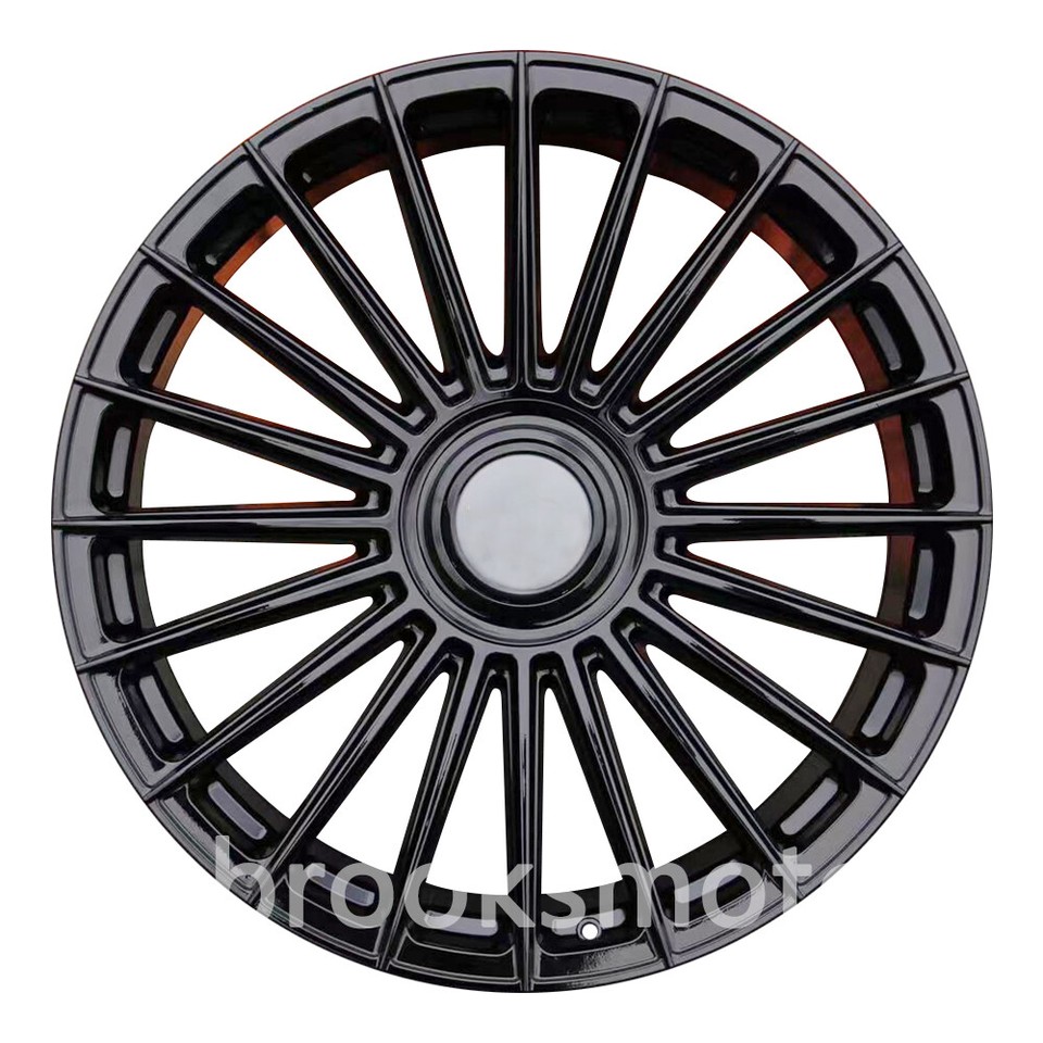 22" NEW MULT SPOKE GLOSS BLACK STYLE WHEELS RIMS FOR PORSCHE CAYENNE ...