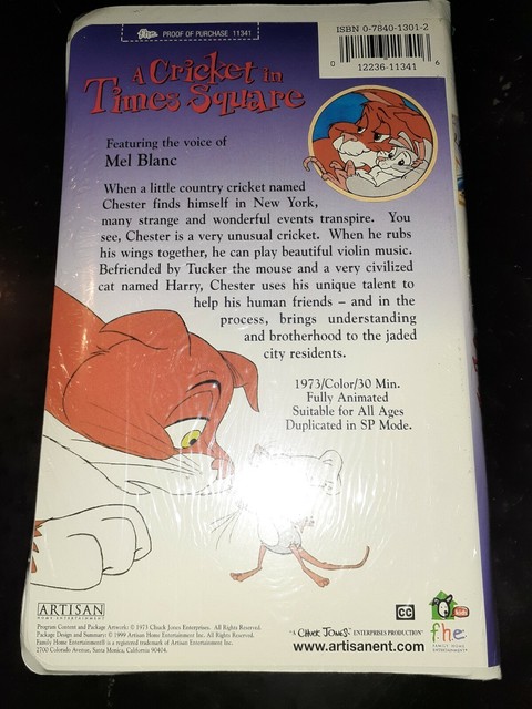 Cricket in Times Square (VHS, 1999) for sale online | eBay