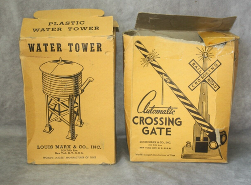 Louis Marx Automatic Crossing Gate NO. 438 & Water Tower 065 | eBay