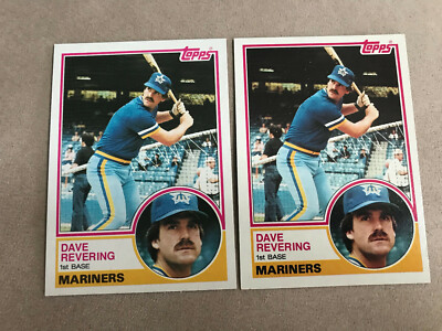 1983 Topps Baseball Card #677 Dave Revering Seattle Mariners NM/Mt ...