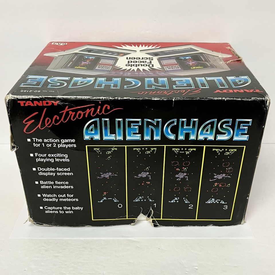 Tandy Alien Chase Vintage Electronic Game With Box, Manual And Receipt ...