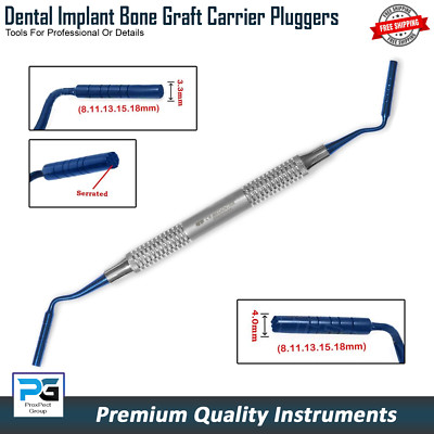 Grafting Bone Packer Carrier Scoop Pluggers Implant Surgery Dental ...