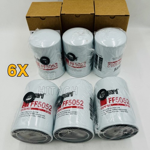 6PCS Fleetguard FF5052 Fuel Filter Replacement FF42000 4990879 BF788 ...