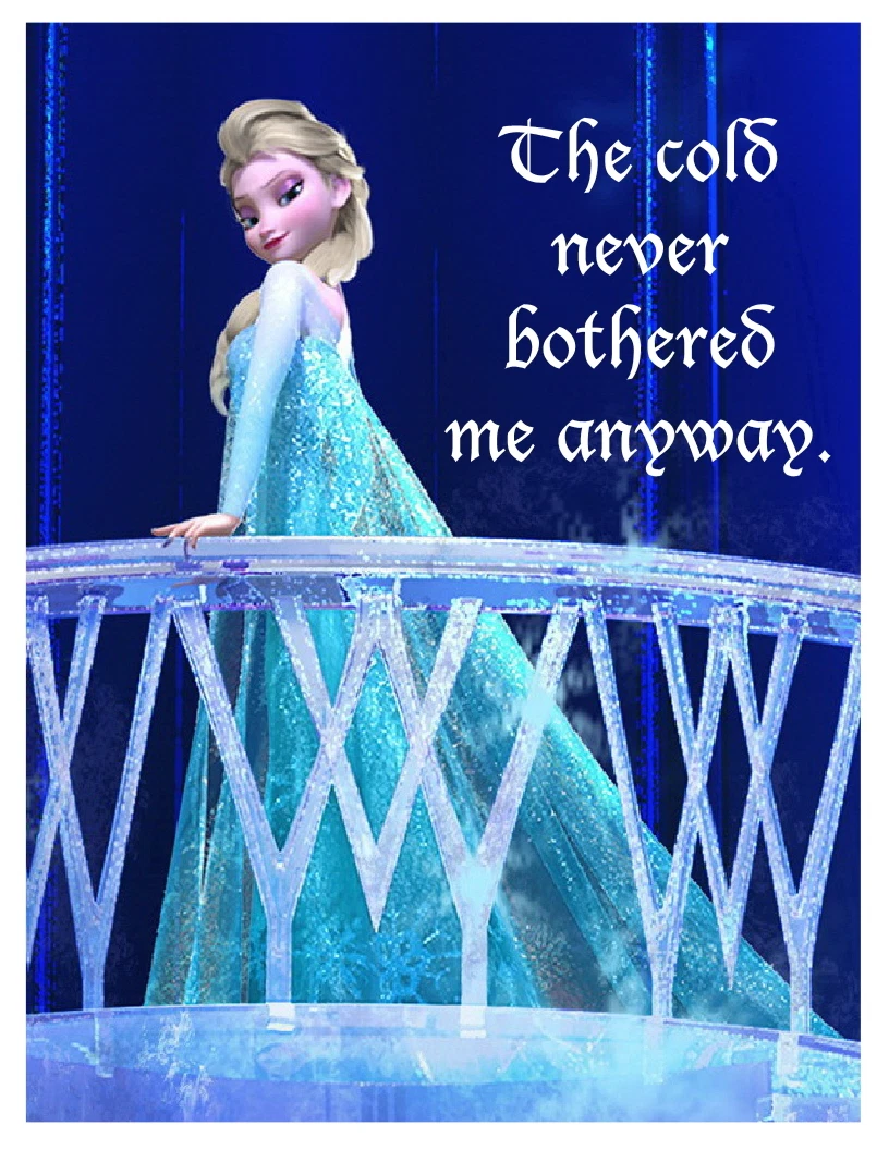 The Cold Never Bothered Me Anyway