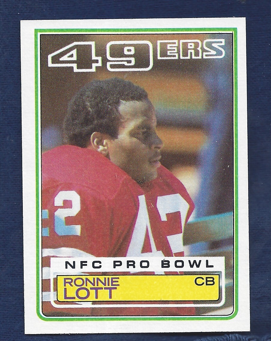 RAZOR SHARP PACK FRESH 1983 TOPPS #168 RONNIE LOTT 2ND YR CARD $.99SH ...