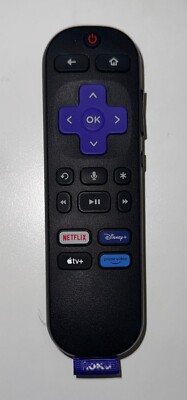 Original Roku TV Voice Remote RG-GZ1 3026000131 NETFLIX DISNEY+ APPLE ...