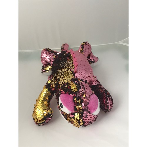Redemption Pluse Reversible Sequin Chameleon Plush Stuffed Animal Pink ...