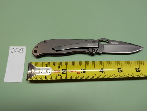 CRKT Pazoda Folding Pocket Knife Gray Plain Edge Frame Lock | eBay