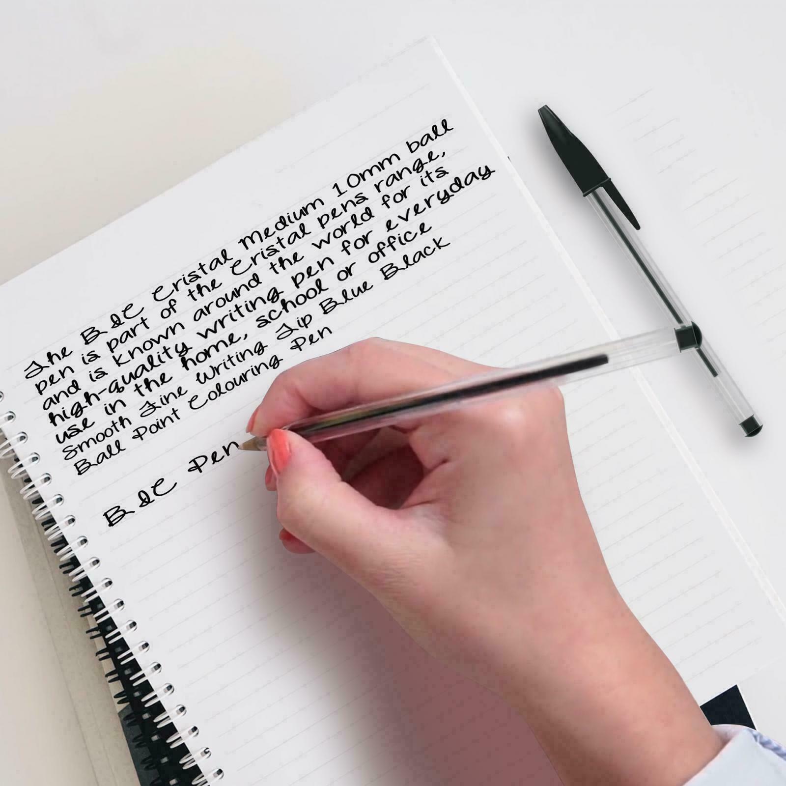 BIC Cristal Soft Ball Point Pens Biros Buy 1 to 50 Black Blue Red Green ...