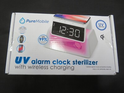 Vivitar PureMobile UV Alarm Clock Sterilizer With Wireless Charging | eBay