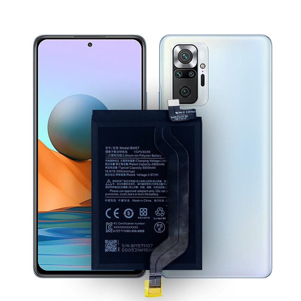 BM57 Replacement Battery For Xiaomi Redmi Note 10 Pro POCO X3 GT ...
