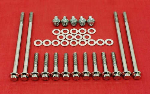 2007-2016 HARLEY TOURING PRIMARY POLISHED ARP 12PT STAINLESS BOLTS ...