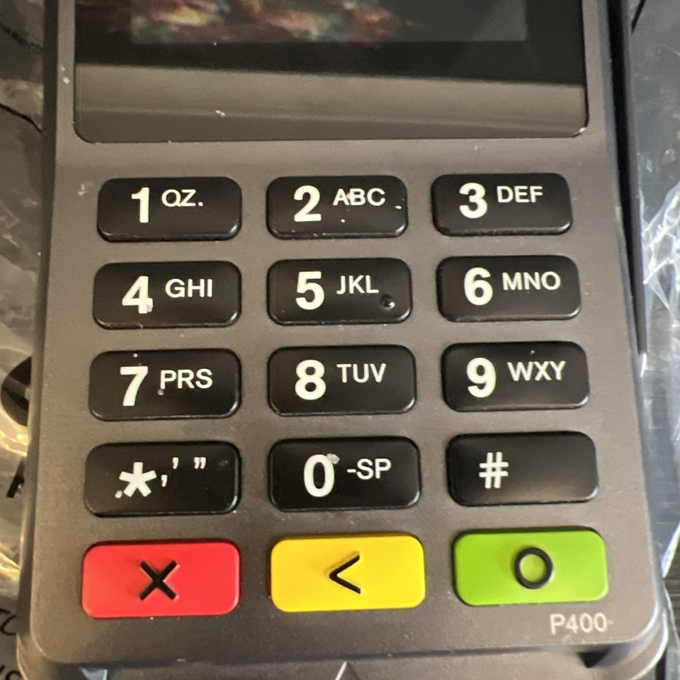 Verifone P400 Plus Credit Card Reader Payment Terminal No Power Supply ...