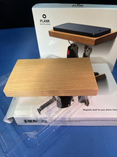 Wooden Plank Phone With Magnetic Key Holder, Organizer New In Box | eBay