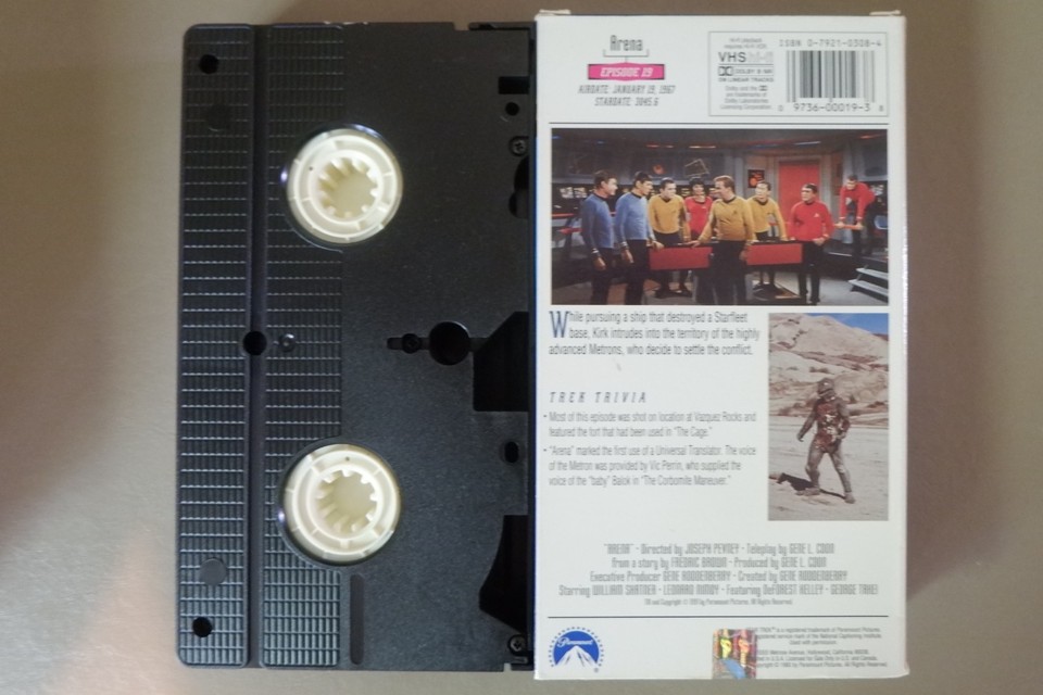 Star Trek TOS ARENA VHS Good | eBay