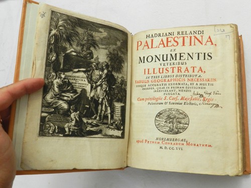 1716, Hadriani Relandi Palaestina .. illustrata.. A Reland, MAPS, ILLUS ...