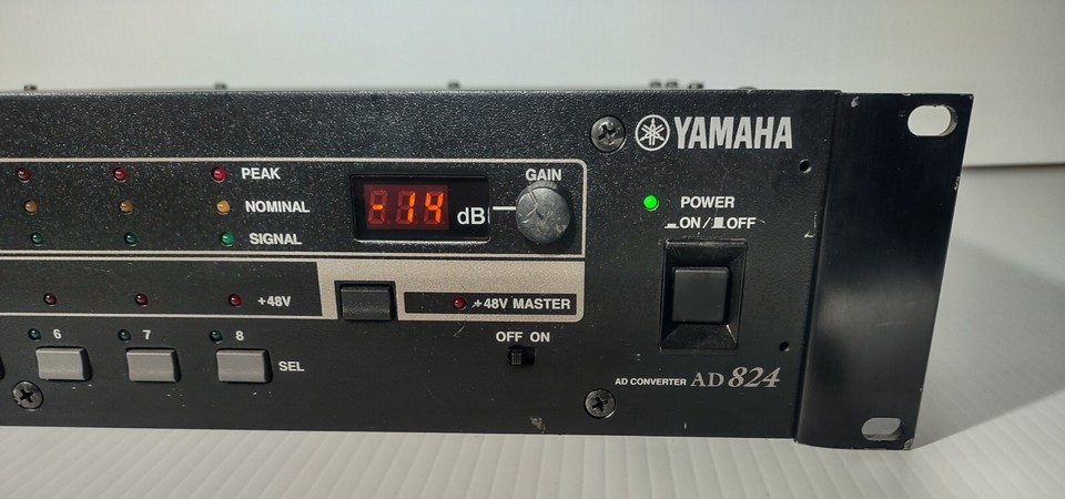 Yamaha AD824 8 Ch./24bit A/D Conv. W/ MY8-AE Interface card- AES/EBU | eBay